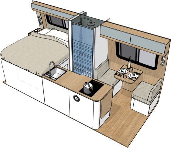 Mẫu xe Mobihome, RV, Motorhome - Nhà xe di động